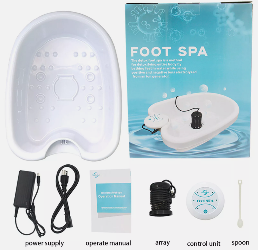 Healifeco 2.0 Foot Spa Detox Ionic at Home Bath Machine Soak to Remove ...