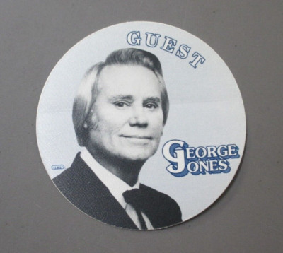George Jones backstage pass cloth sticker GUEST - AUTHENTIC OTTO ! | eBay