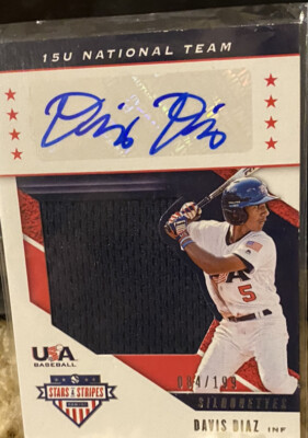 15u National Team Usa Baseball Davis Diaz patch 84/199 | eBay