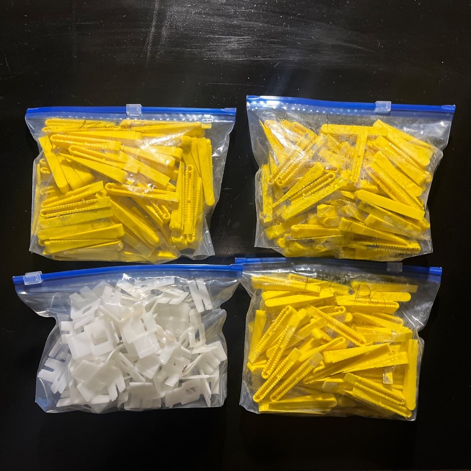 USED Vitrex Lash Clips & Wedges. Wedges340Pcs & 64pcs Of VITLASH. As Is ...