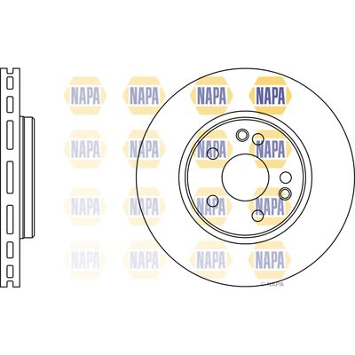 2x Brake Discs Vented For Mercedes CLK A208 230 Kompressor Napa Front ...