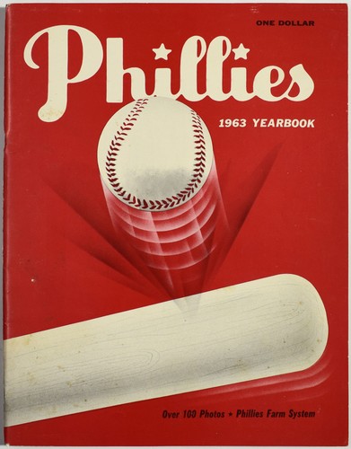 1963 Phillies Vintage Signed Yearbook (15 w/Don Hoak, Chris Short) 9 ...