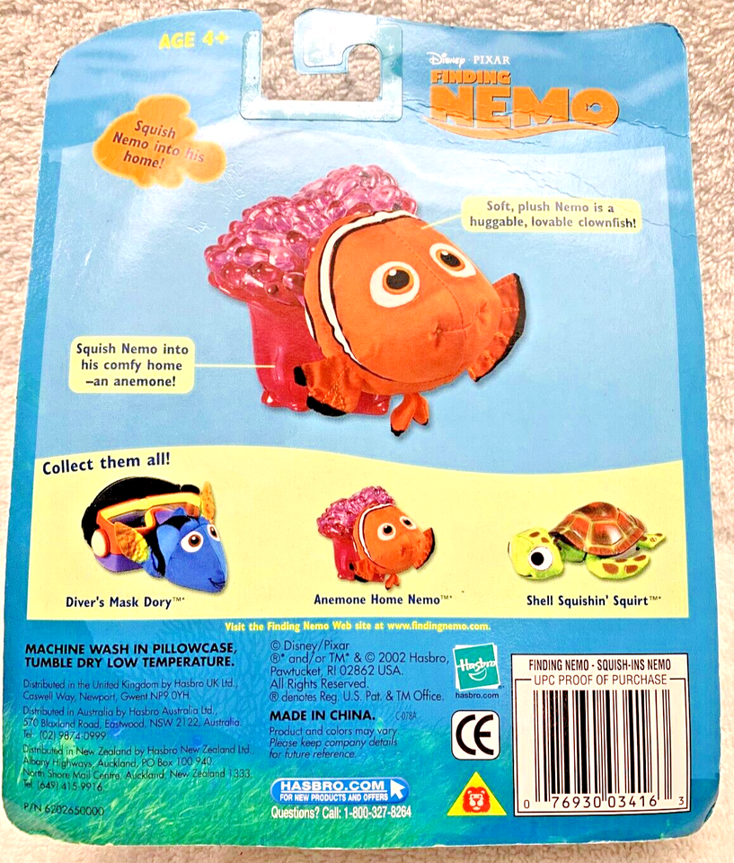 Disney Pixar Finding Nemo ~ Squish-Ins Anemone Home Nemo ~ NEW IN ...