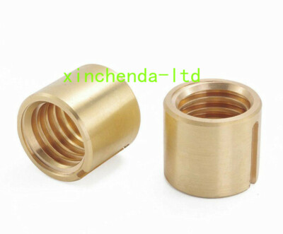 2PCS Milling Machine Part X Axis Screw Rod Copper Nut Axis Longitudinal ...