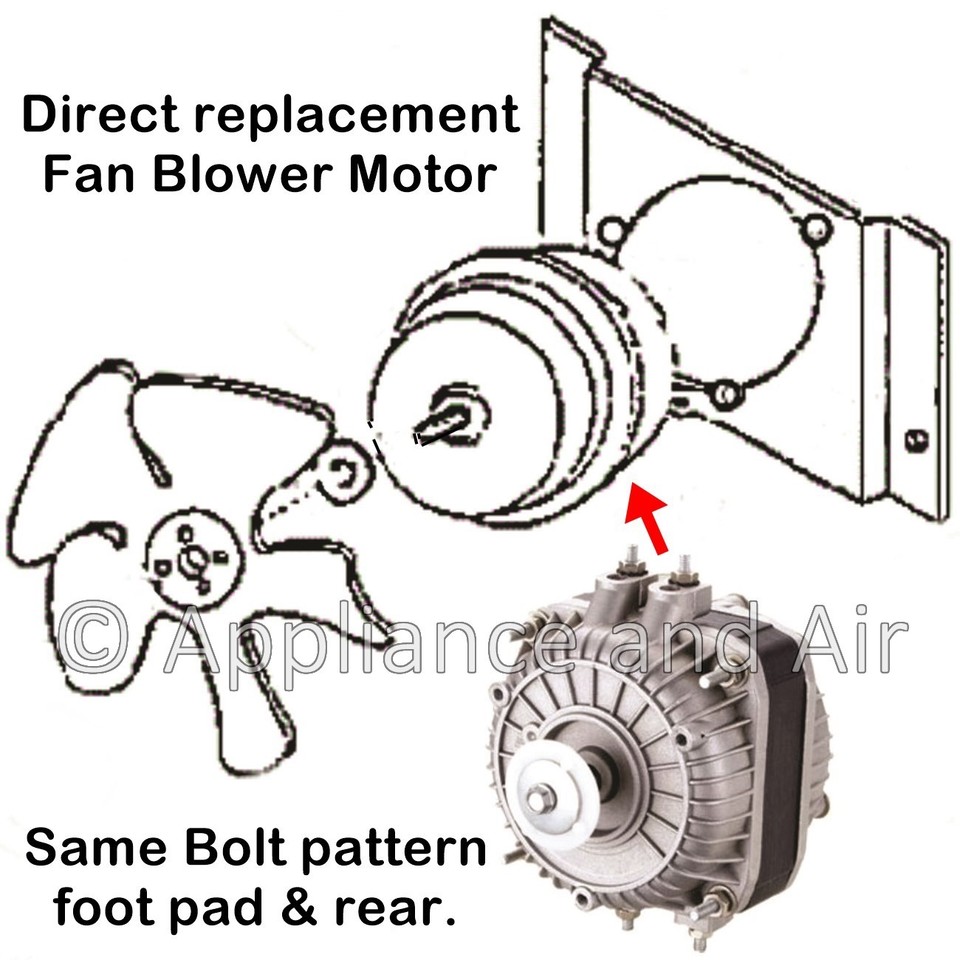9 Watt Condenser Motor Kit with hardware for Soda Vending Machine ...