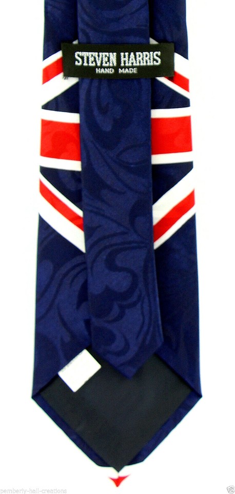British Flag Men's Necktie English UK England Union Jack Red Blue Neck ...