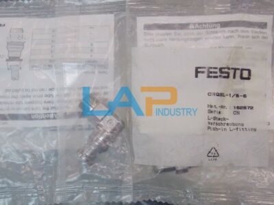 1PCS New For 162872 PUSH-IN/THREADED L-FITTING CRQSL-1/8-6 SIZE 3.9 mm ...