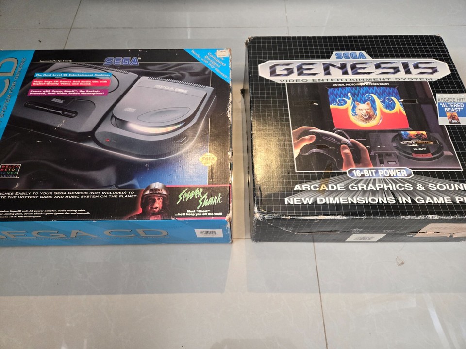 SEGA GENESIS 16BIT AND SEGA CD Console Complete In Box | eBay