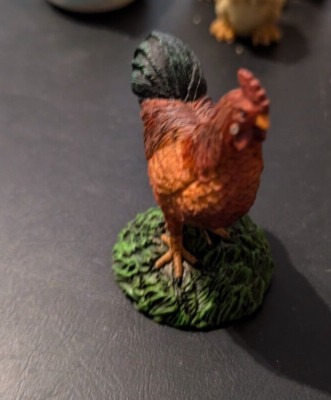miniature farm decor chicken figure 3" tall | eBay