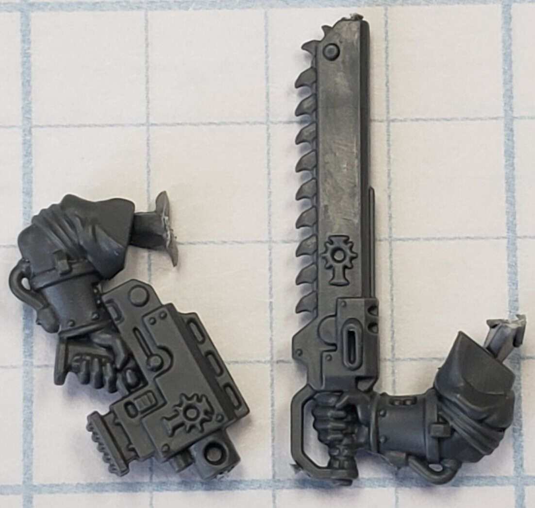 40K Kill Team Bits Imperial Navy Breacher Navis Sgt Chainsword & Bolt ...
