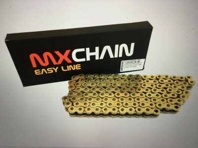 MXCHAIN CATENA MX CHAIN 520 CROSS-ECONOMICA SENZA O-RING 120 MAGLIE ORO ...