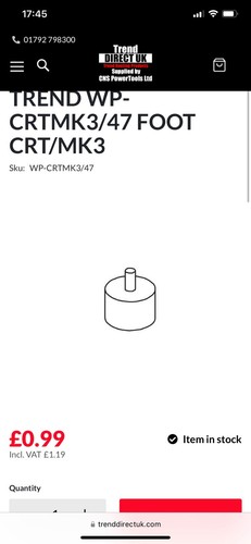 Trend CRT/MK3L 240v CraftPro Router Table - Black | eBay