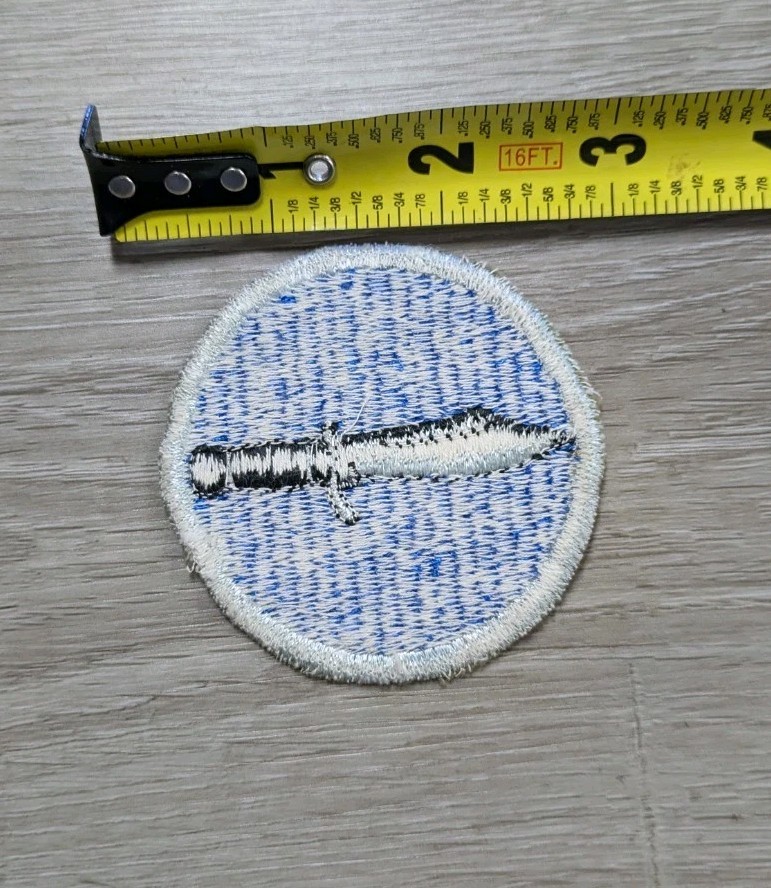 CERTIFIED ORIGINAL WW2 U.S ARMY KISKA TASK FORCE PATCH USED SNOWY BACK ...