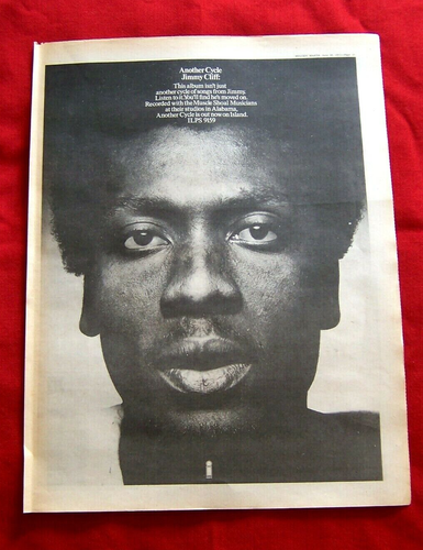 JIMMY CLIFF 1971 ORIGINAL VINTAGE POSTER ADVERT ANOTHER CYCLE ALBUM ...