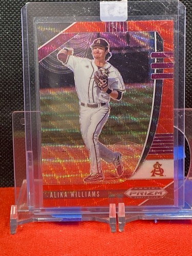2020 Prizm Draft Picks Baseball Red Wave Prizm #PDP37 Alika Williams | eBay