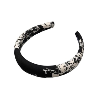 Black And White Patterned Padded Headband | eBay