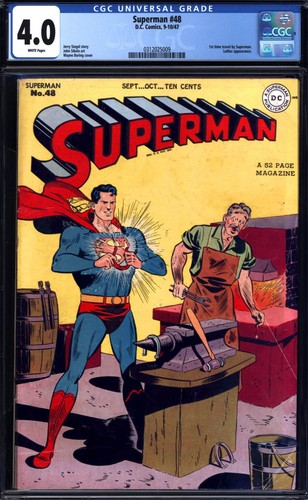Superman #48 CGC 4.0 DC 1947 1st Time Travel! JLA! - WHITE PAGES - P3 ...
