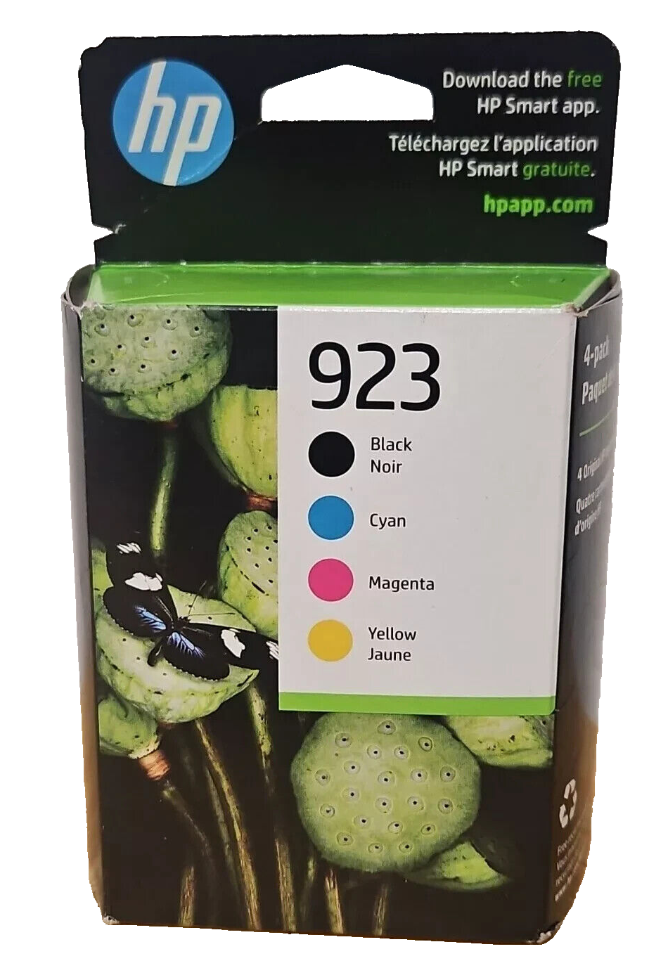 Genuine HP 923 Ink Cartridges Combo-B/M/Y/C-For HP 8120 8130 Printer ...