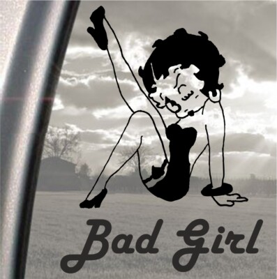 Betty Boop Bad Girl, Car, Van, Laptop, iPad, Wall, Glass, vinyl sticker ...