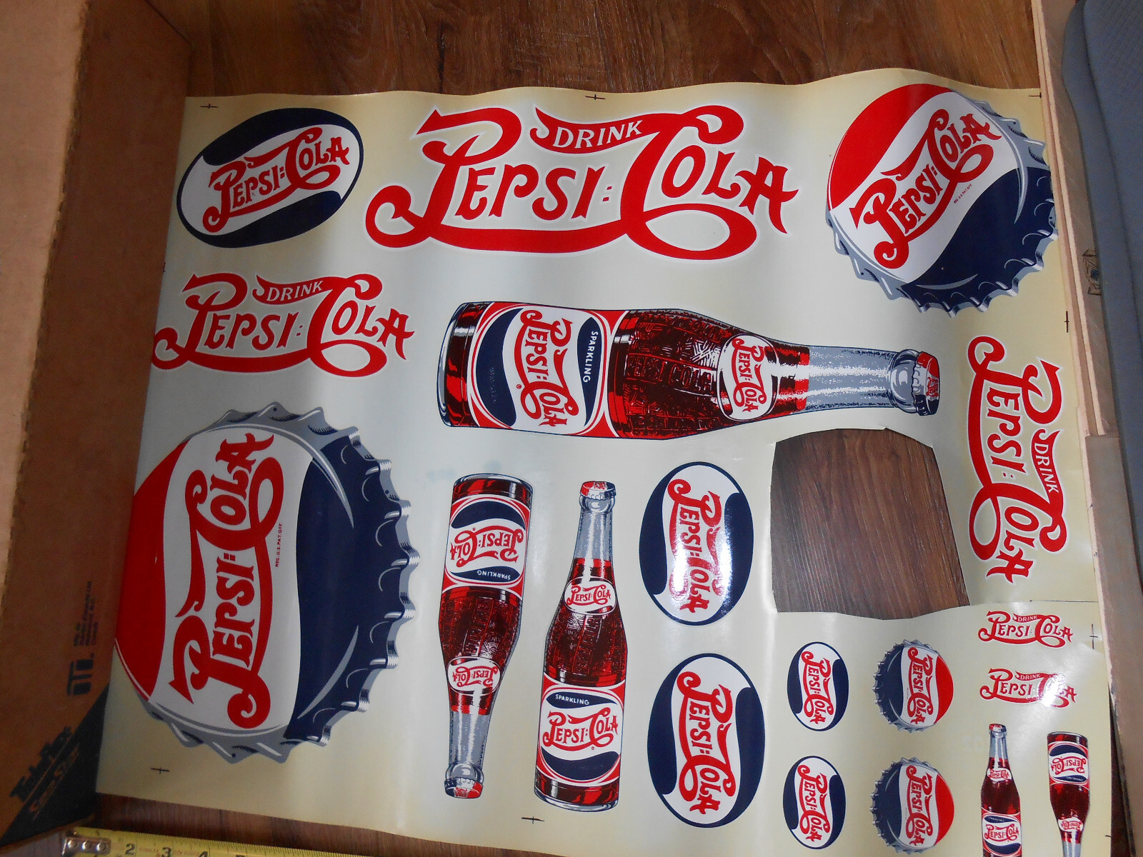 Pepsi Soda Machine Water Release Decals & 2 Vinyl decals 20" x 26" | eBay