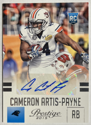 2015 Prestige #215 Cameron Artis-Payne Rookie Auto Autograph Panthers ...