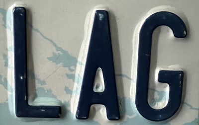 WASHINGTON LICENSE PLATE “LAG” Sale AIDS TUNNELTOTOWERS ORG. Near Mint ...