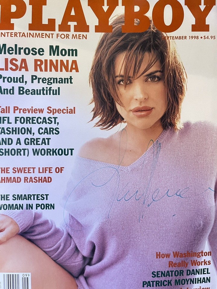 LISA RINNA, HAND SIGNED PLAYBOY MAGAZINE SEPT 1998 Melrose Place ...