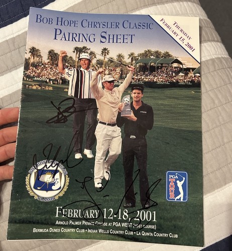 Fred Coupes David Duval Jesper Parnevik Signed PGA Tour Program COA Bob ...