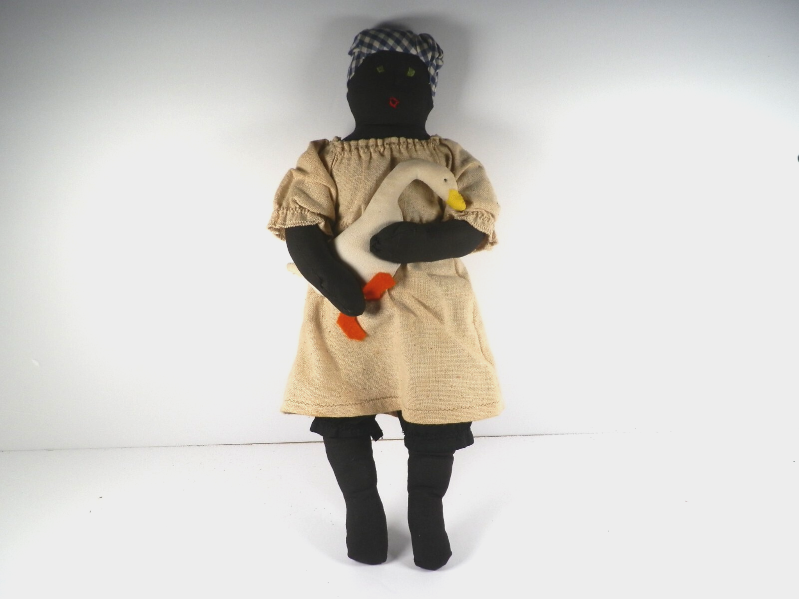 Primitive 14" Americana African American Rag Doll | eBay