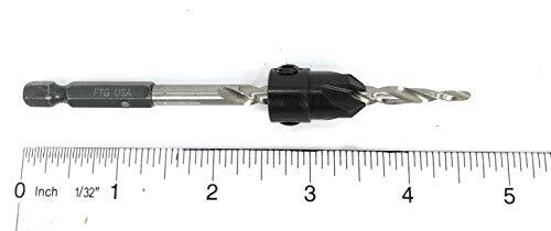 Wood Countersink Tapered Drill Bit 12 7/32" Adjustable Depth ...