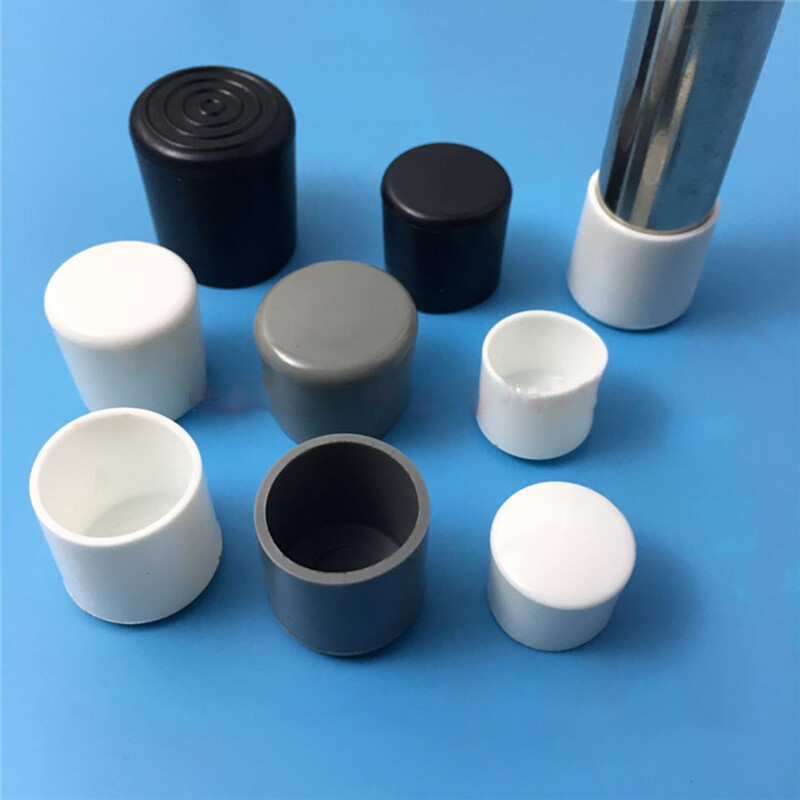 Round Plastic End Cap White Caps Tube Pipe PVC Blanking Cover Cap Ø ...