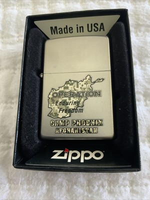 OEF OPERATION ENDURING FREEDOM CAMP PHOENIX AFGHANISTAN ZIPPO LIGHTER ...