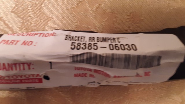 Toyota 5838506030 Genuine OEM Rear Body Panel Bracket for sale online ...