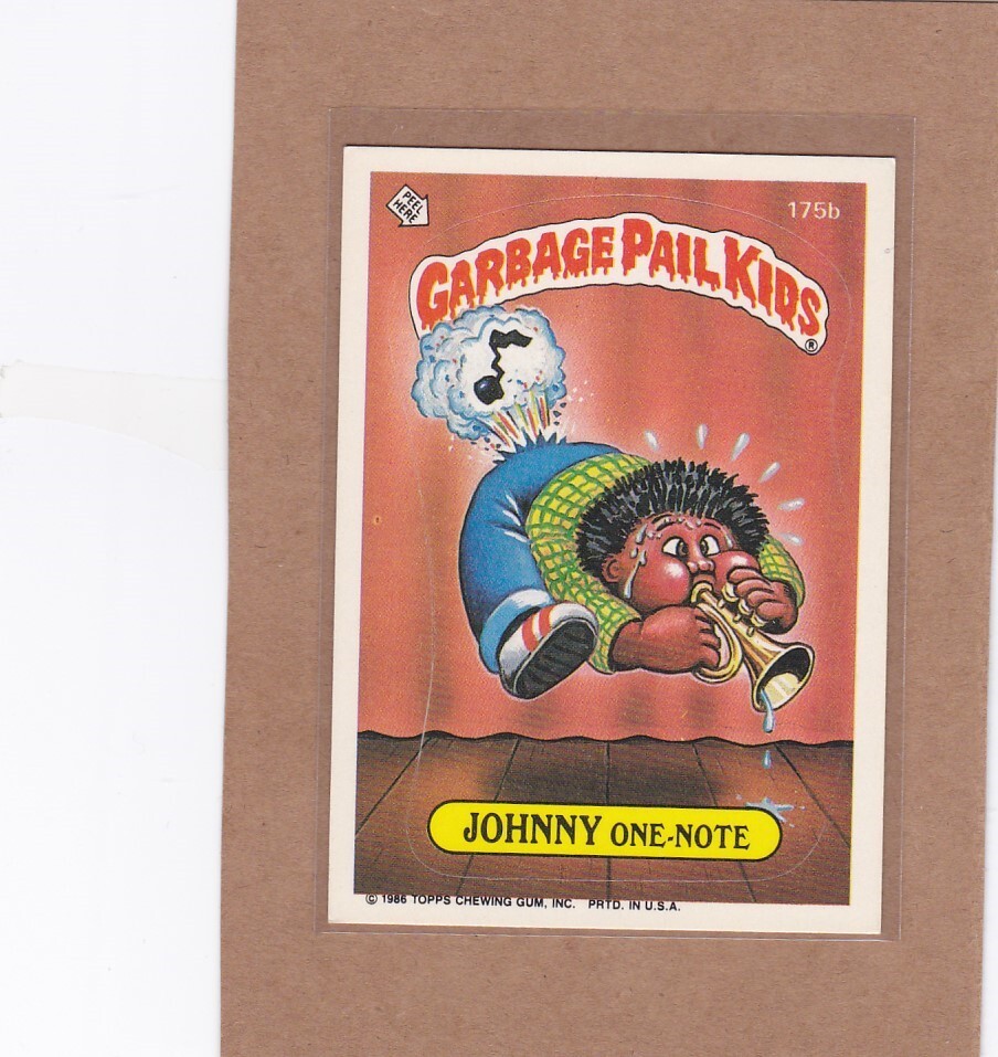 1986 TOPPS GARBAGE PAIL KIDS JOHNNY ONE-NOTE #175B EX+ *A17403 | eBay