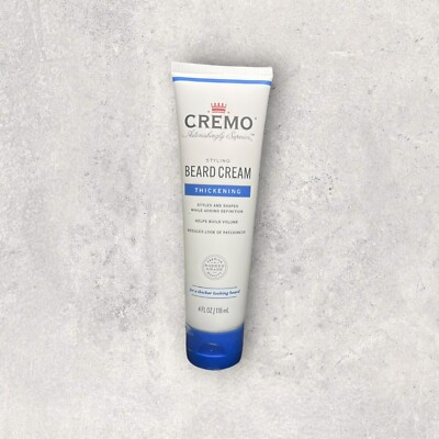 1 x Cremo Thickening Styling Beard Cream Builds Volume Reduces ...