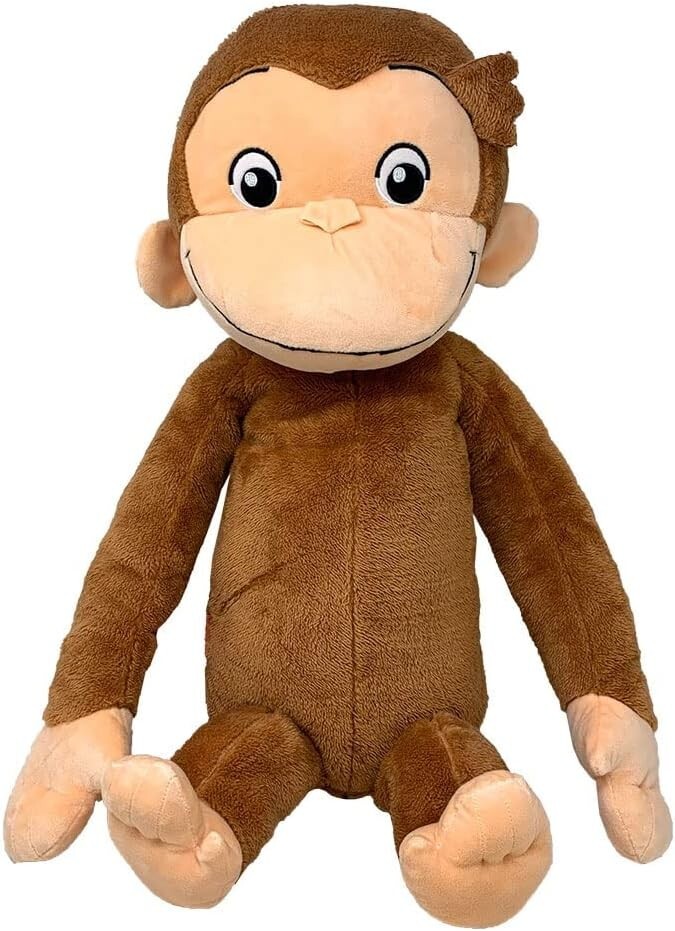 Curious George Giga jumbo Fluffy Plush Doll Stuffed Toy 20-in SEGA ...