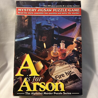 A is for Arson Alphabet Murder Mystery Series Game two 500 piece ...