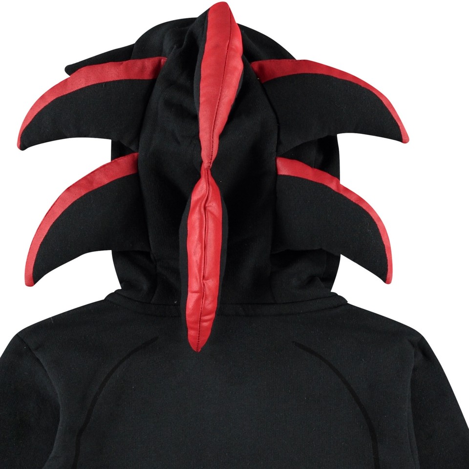 SEGA Big Sonic The Hedgehog Shadow Costume Zip Up Fleece Hoodie-Boys 4 ...