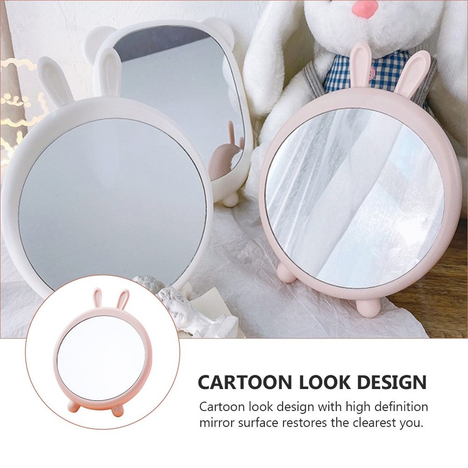 1PC Desktop Makeup Mirror Cartoon Vanity Mirror Wall Hanging Mirror ...
