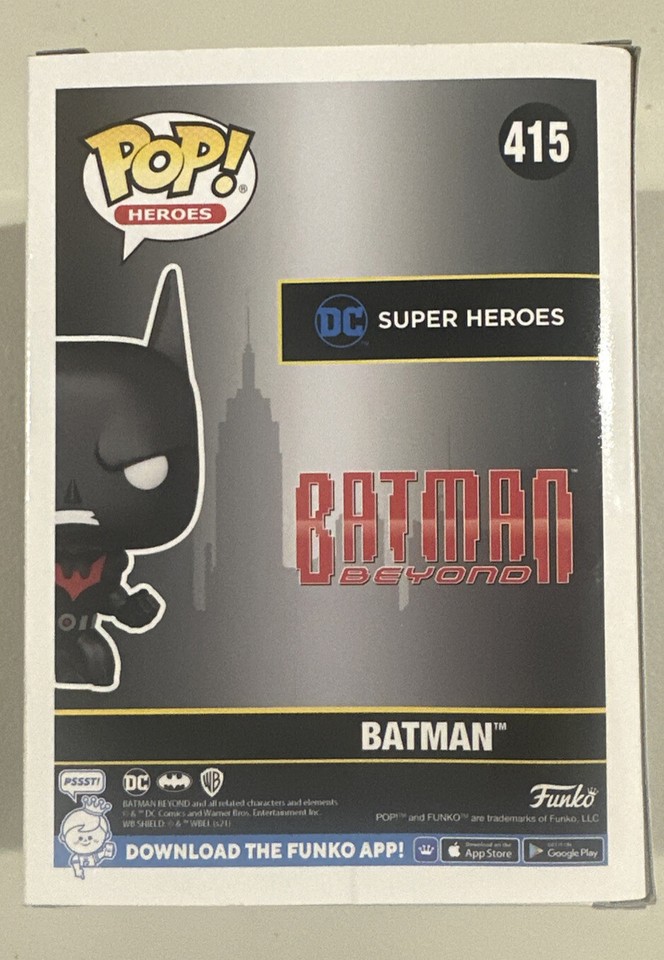 Funko Pop! Batman Crouching #415 Batman Beyond Funko Shop Exclusive w ...