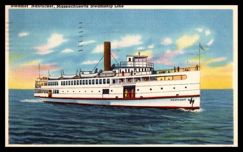 KAPPYSSTAMPS VINTAGE CIRCA 1953 STEAMER NANTUCKET MASSACHUSETTS USED ...