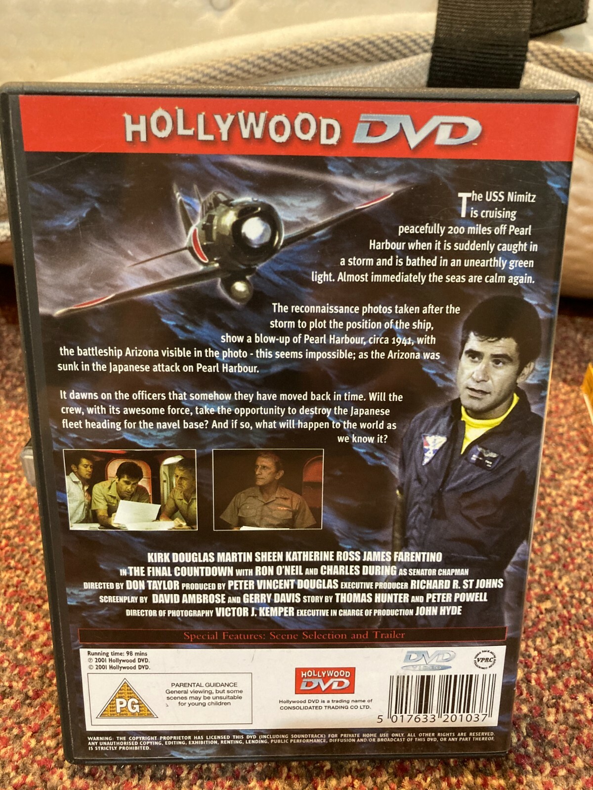 The Final Countdown DVD Kirk Douglas Martin Sheen Widescreen | eBay