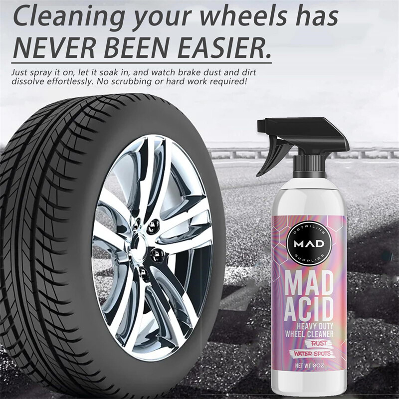 MAD Acid - Heavy Duty Wheel Cleaner Light Acid Formula 8oz for Car_US ...