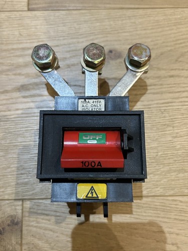 MEM Memshield 1 100 Amp Main Switch Disconnector 3 Phase Pole 415V AC ...