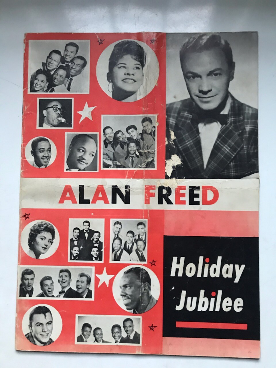 ALAN FREED concert program Frankie Lymon Cadillacs Cleftones Ruth Brown ...