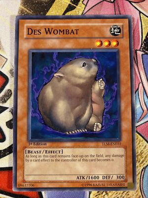 (AA) Yugioh Des Wombat TLM-EN031 1st Common VLP | eBay