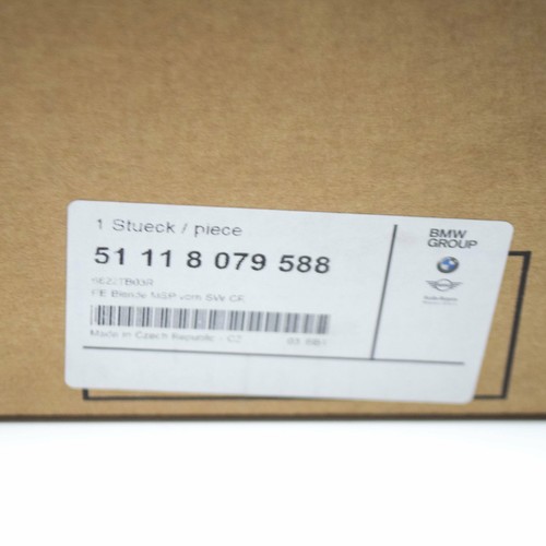 NEW BMW 7 G11 G12 M FRONT BUMPER RIGHT COVERING BLACKCHROME 51118079588 ...