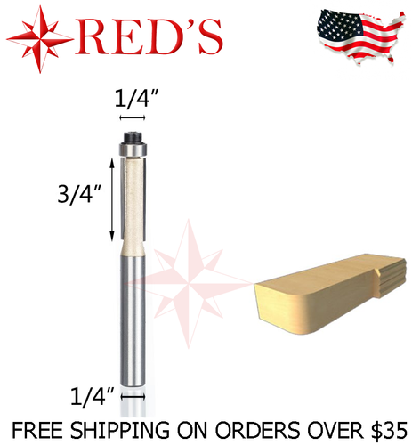 Tideway Carbide Pro LC02010404 1/4" Flush Trim 1/4" shank router bit | eBay