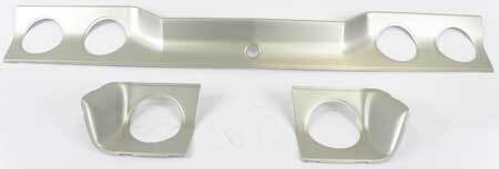 1963 Impala; Rear Trunk Panel Molding and End Cap Set; Standard: 3 ...