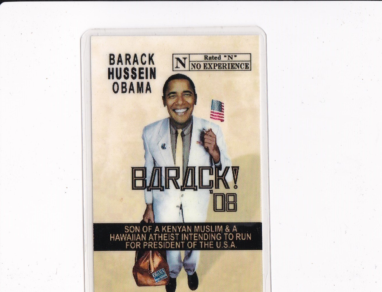 President Barack Hussein Obama Obama Care Drivers License fake id card ...